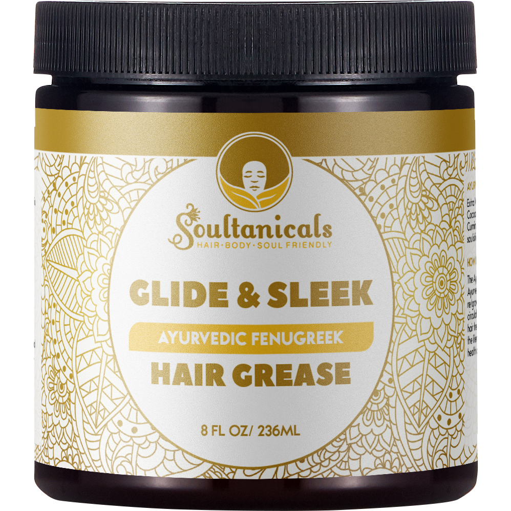 Glide & Sleek, Ayurvedic Fenugreek Hair Grease — Soultanicals